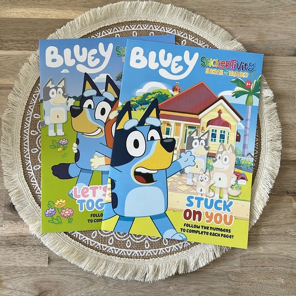 Dreamtivity | Toys | Bluey Stickertivity Sticker By Number Activity ...